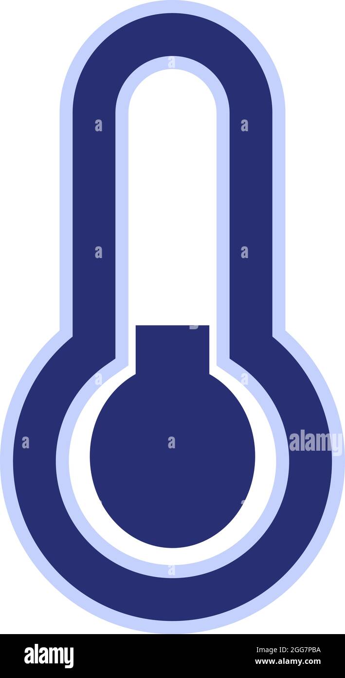 Weather wet bulb, icon illustration, vector on white background Stock ...