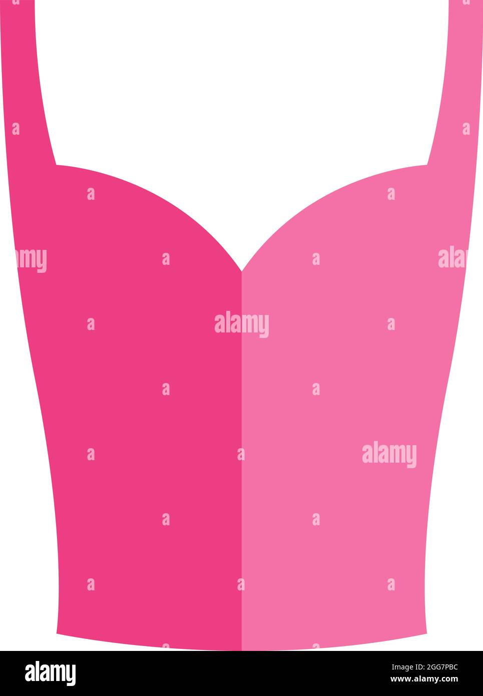 Pink blouse, icon illustration, vector on white background Stock Vector ...