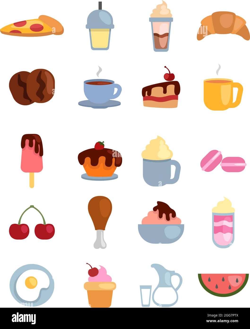 Food drinks on table Cut Out Stock Images & Pictures - Alamy