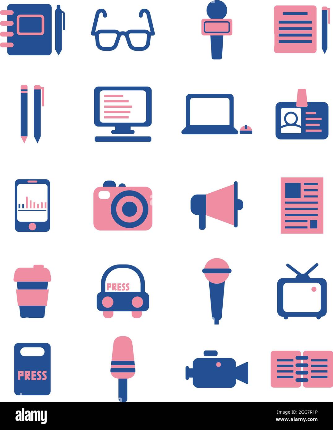 Journalist icon Cut Out Stock Images & Pictures - Alamy