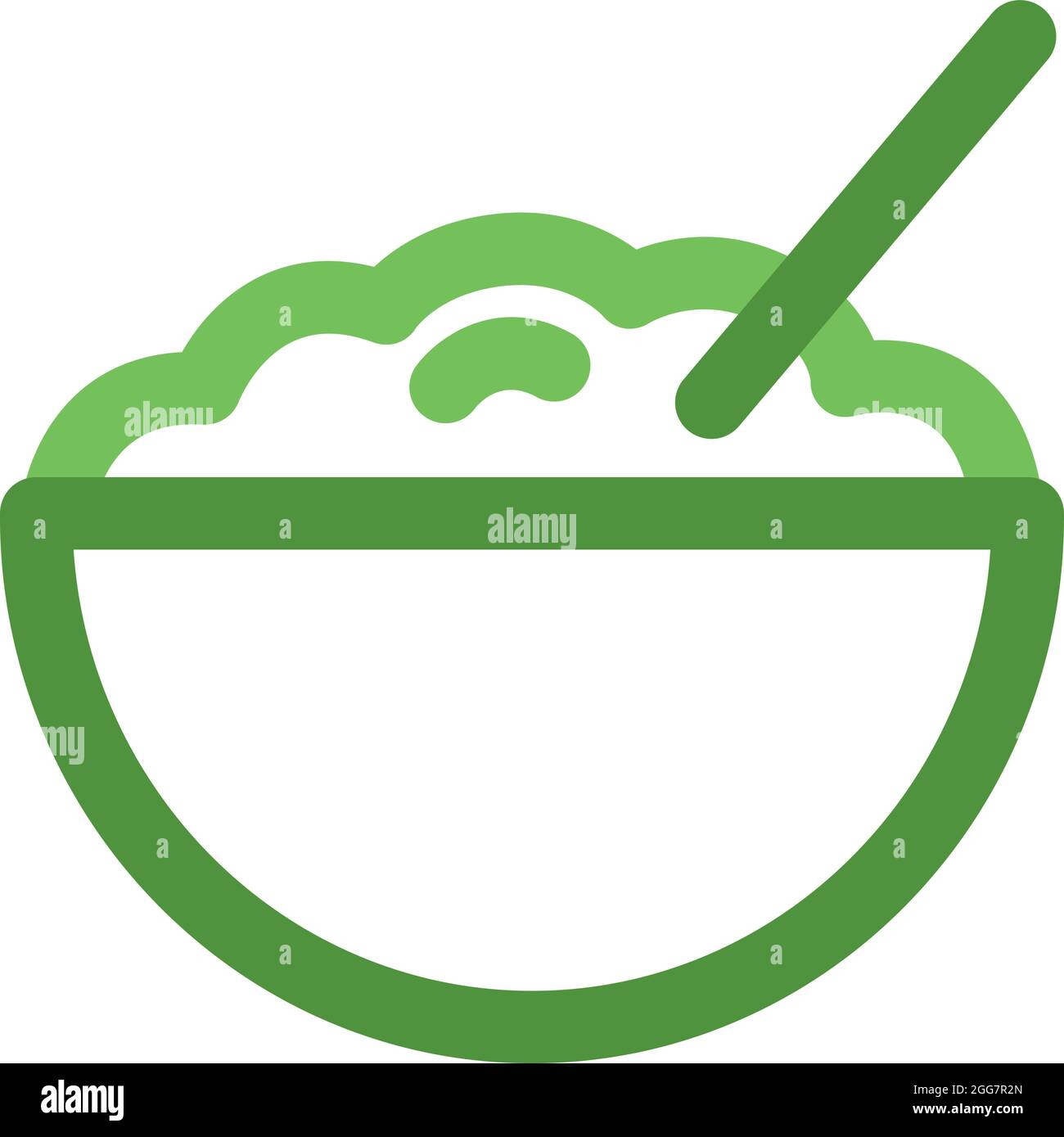 Cooked rice, icon illustration, vector on white background Stock Vector ...