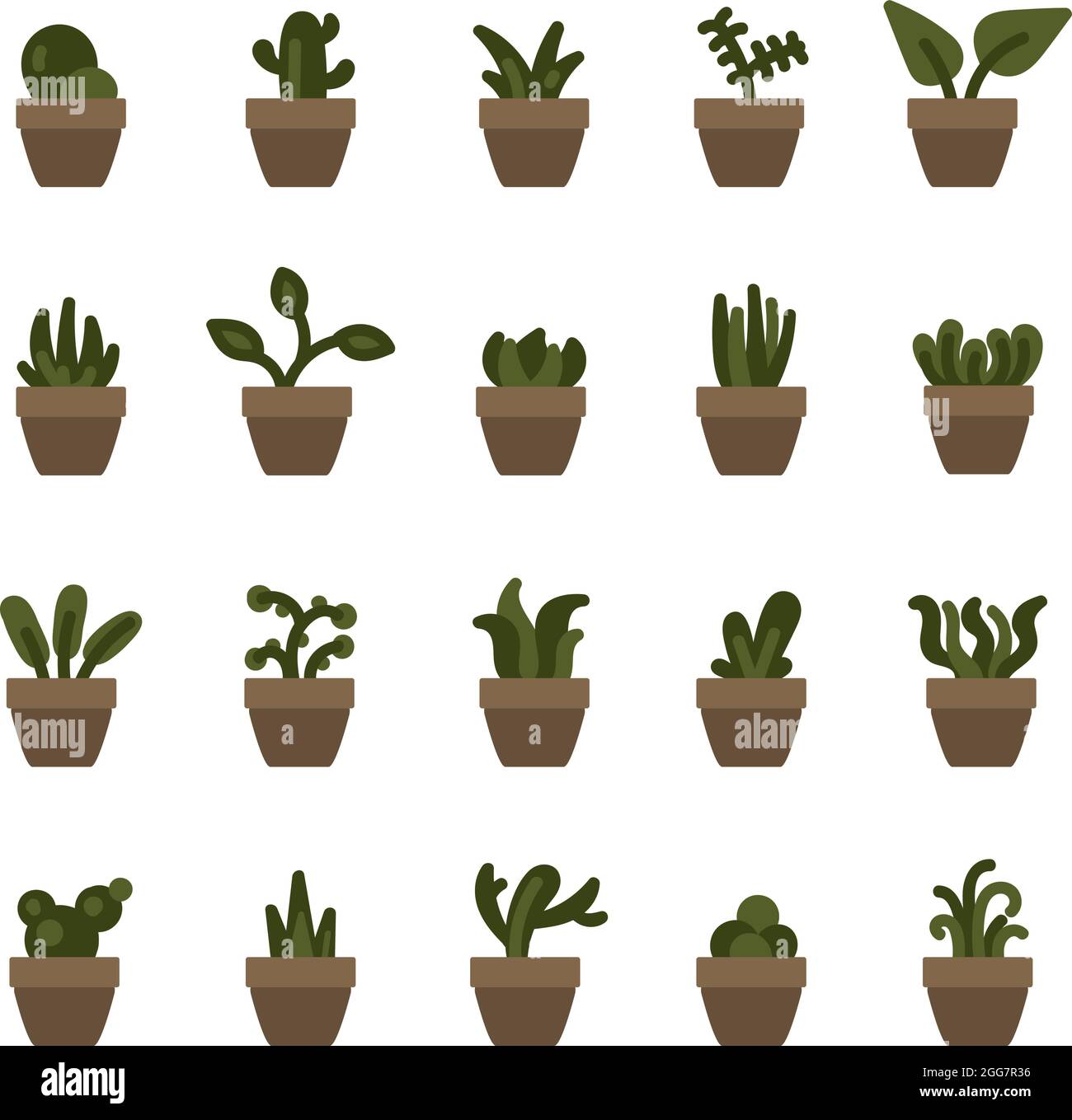 Potted plants on Cut Out Stock Images & Pictures - Alamy