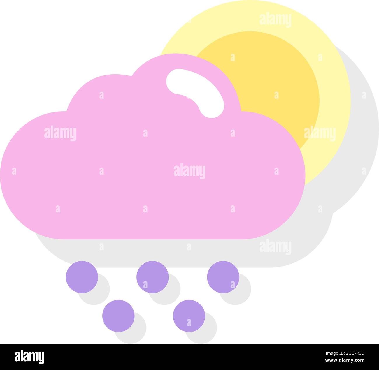 Heavy snow, icon illustration, vector on white background Stock Vector ...