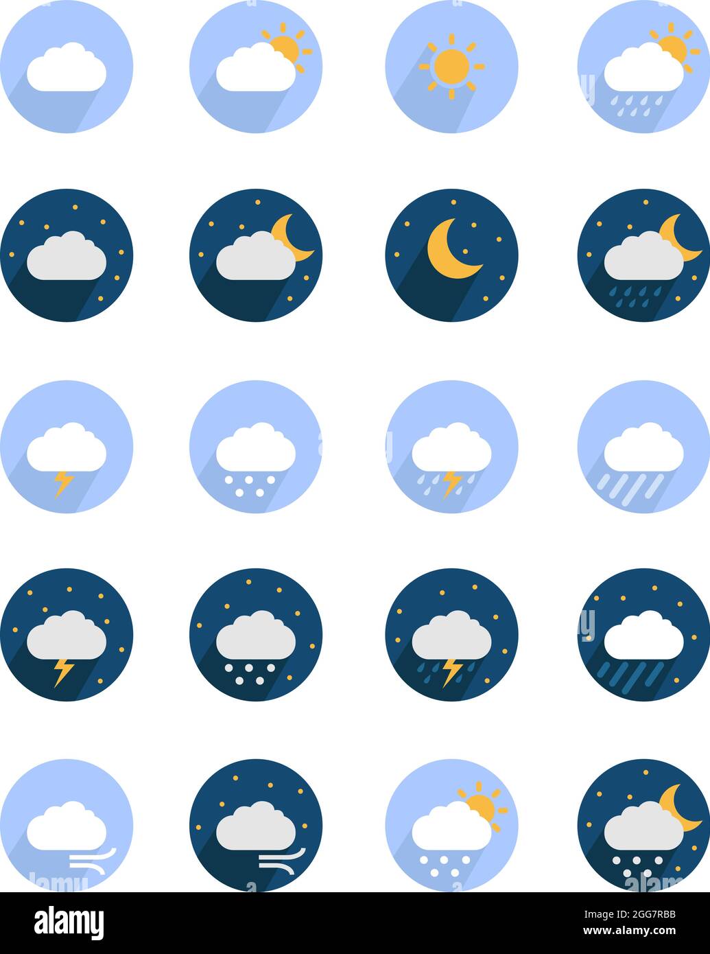 Weather cast, illustration, on a white background Stock Vector Image ...