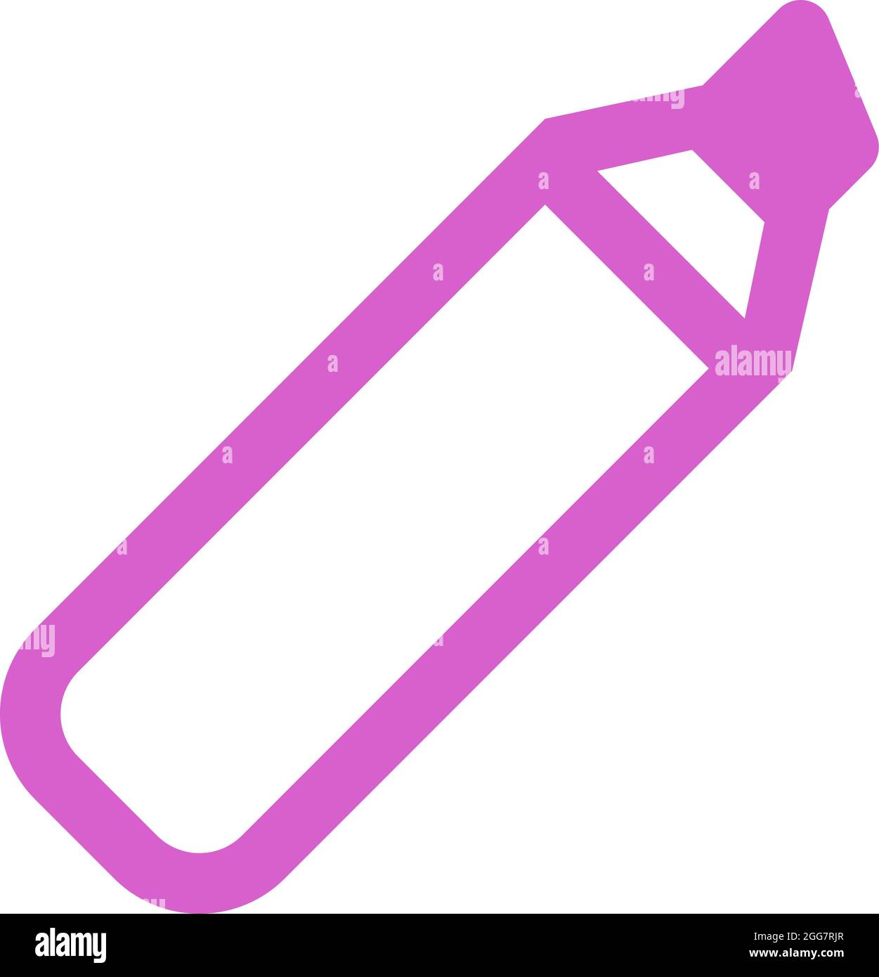 Purple Marker, illustration, on a white background Stock Vector Image ...