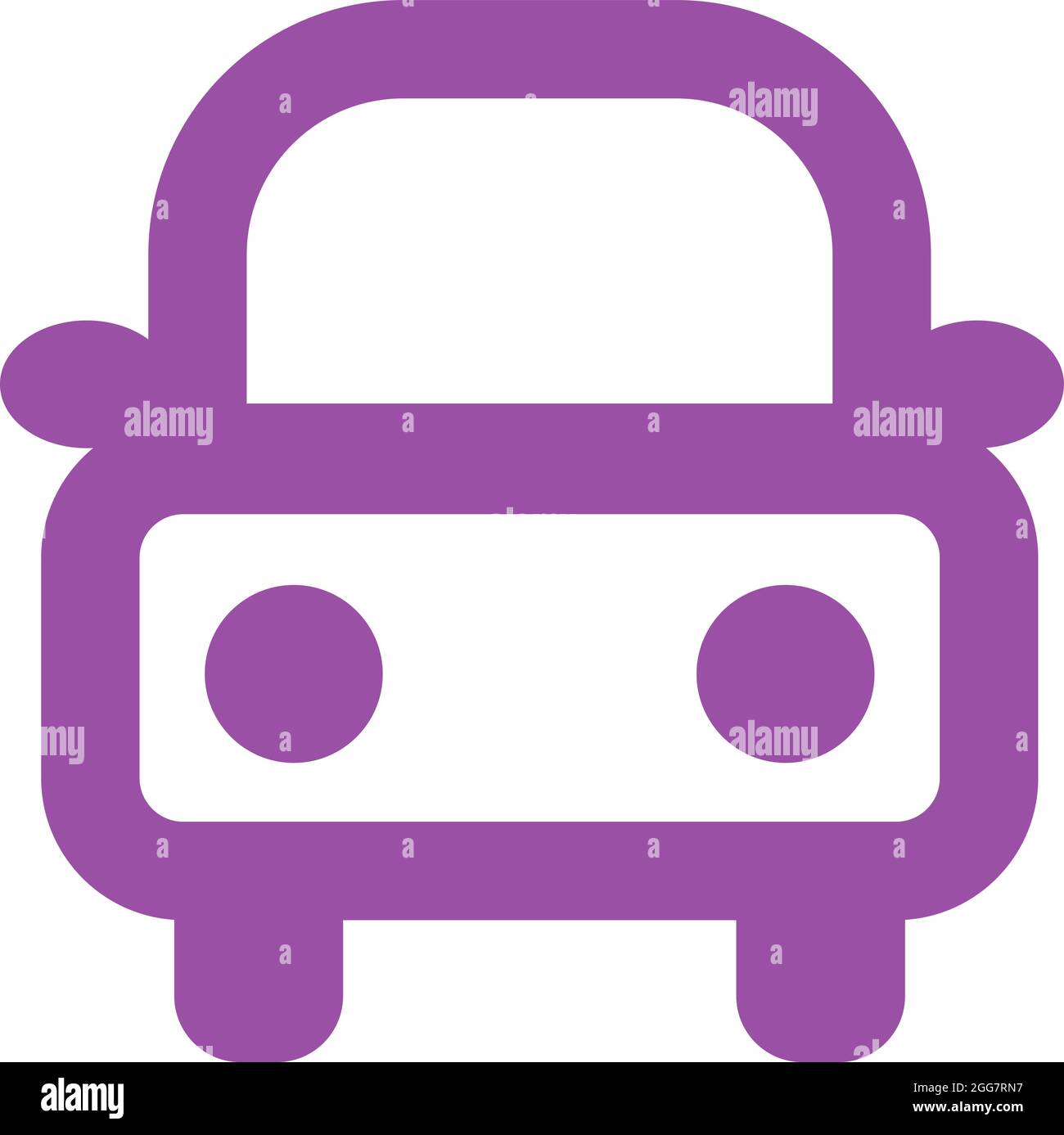 Purple car, icon illustration, vector on white background Stock Vector ...