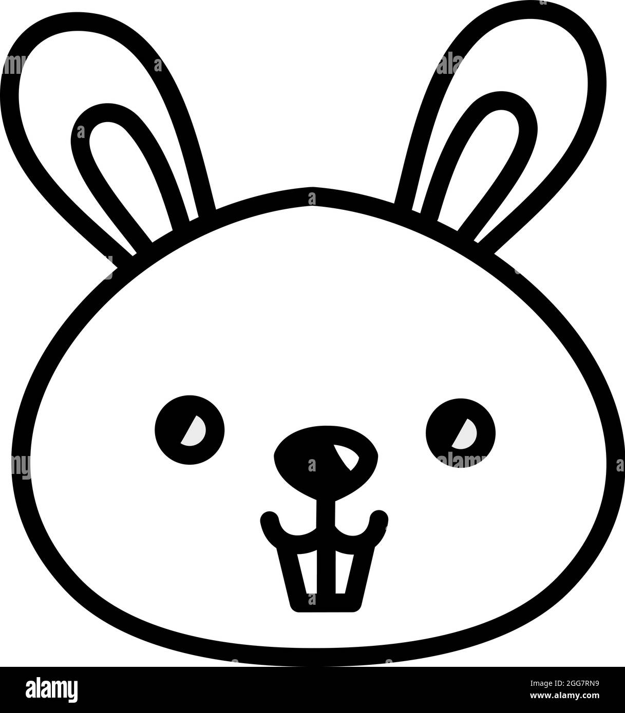 Cute baby rabbit, illustration, on a white background Stock Vector ...