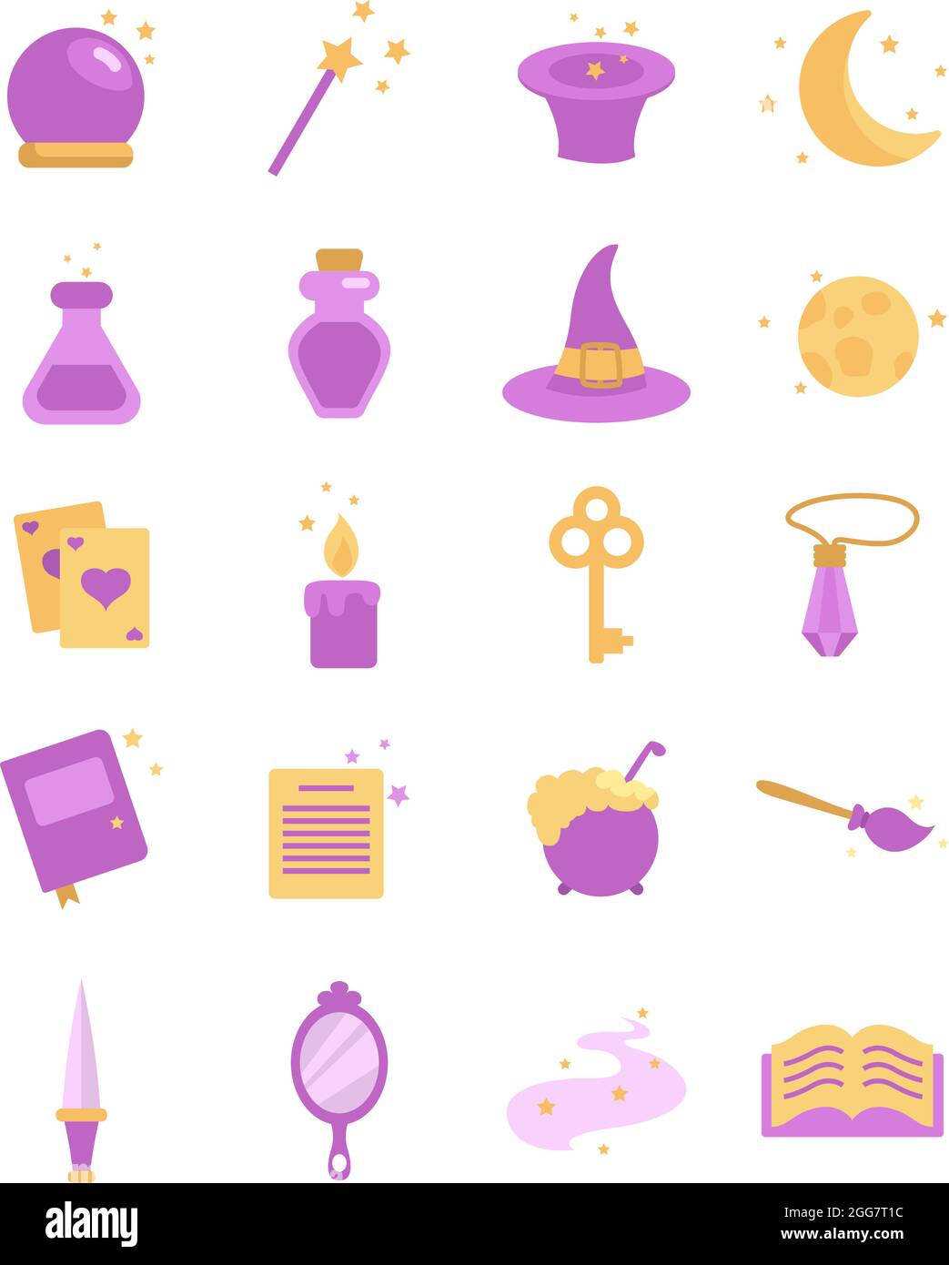 Ancient magic, illustration, on a white background Stock Vector Image ...