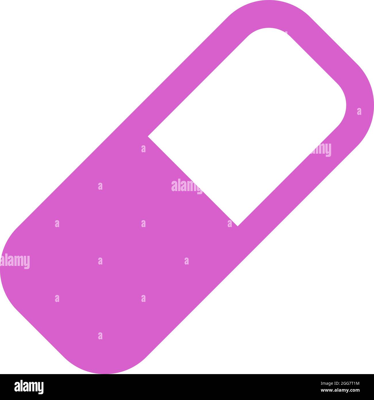 Purple rubber, illustration, on a white background Stock Vector Image ...