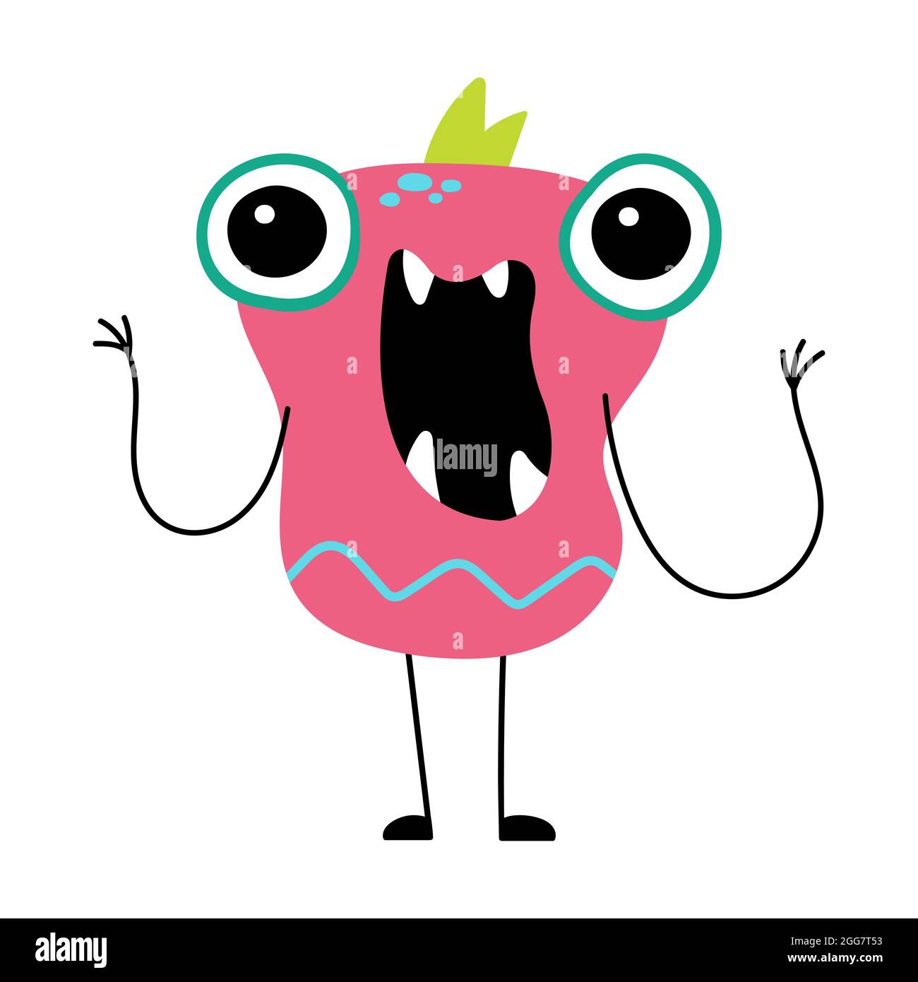 Funny angry childish white Stock Vector Images - Alamy