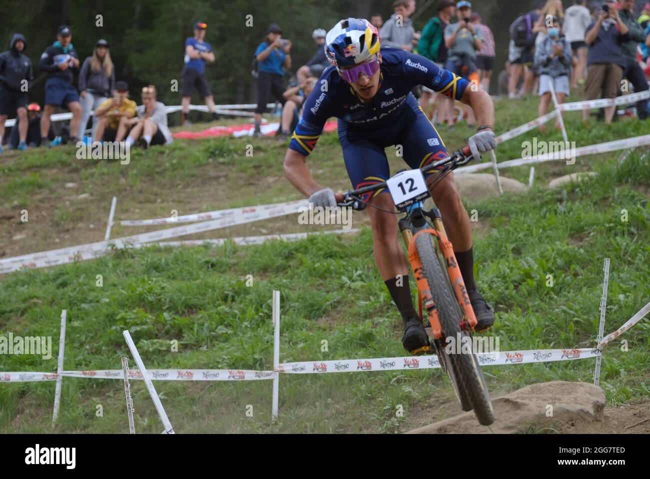 Commezzadura, Italy. 28th Aug, 2021. (12) - Vlad Dascalu (Romania) during UCI MTB World ...