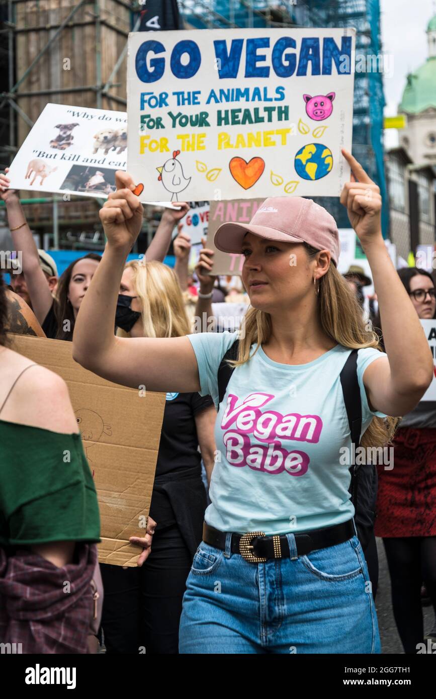 Go vegan, National Animal Rights March, organised by Animal Rebellion ...