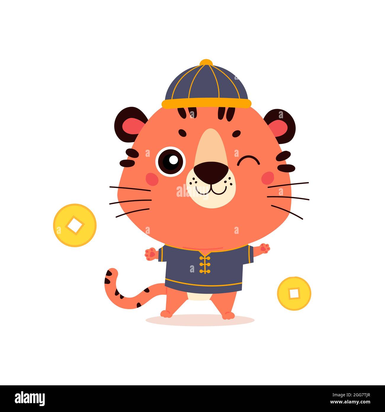 New year concept cat Stock Vector Images - Alamy