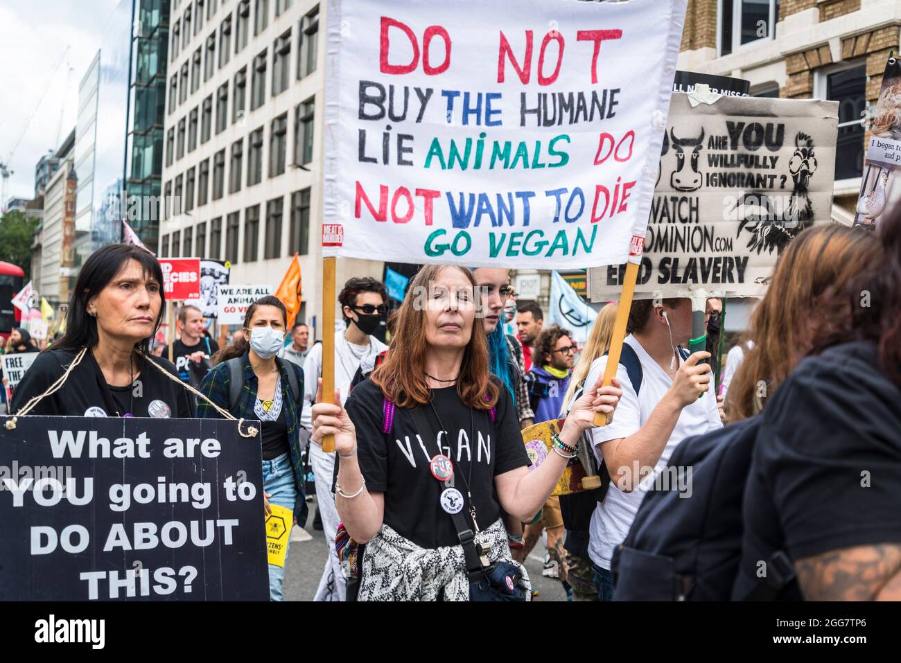 National Animal Rights March, organised by Animal Rebellion and ...