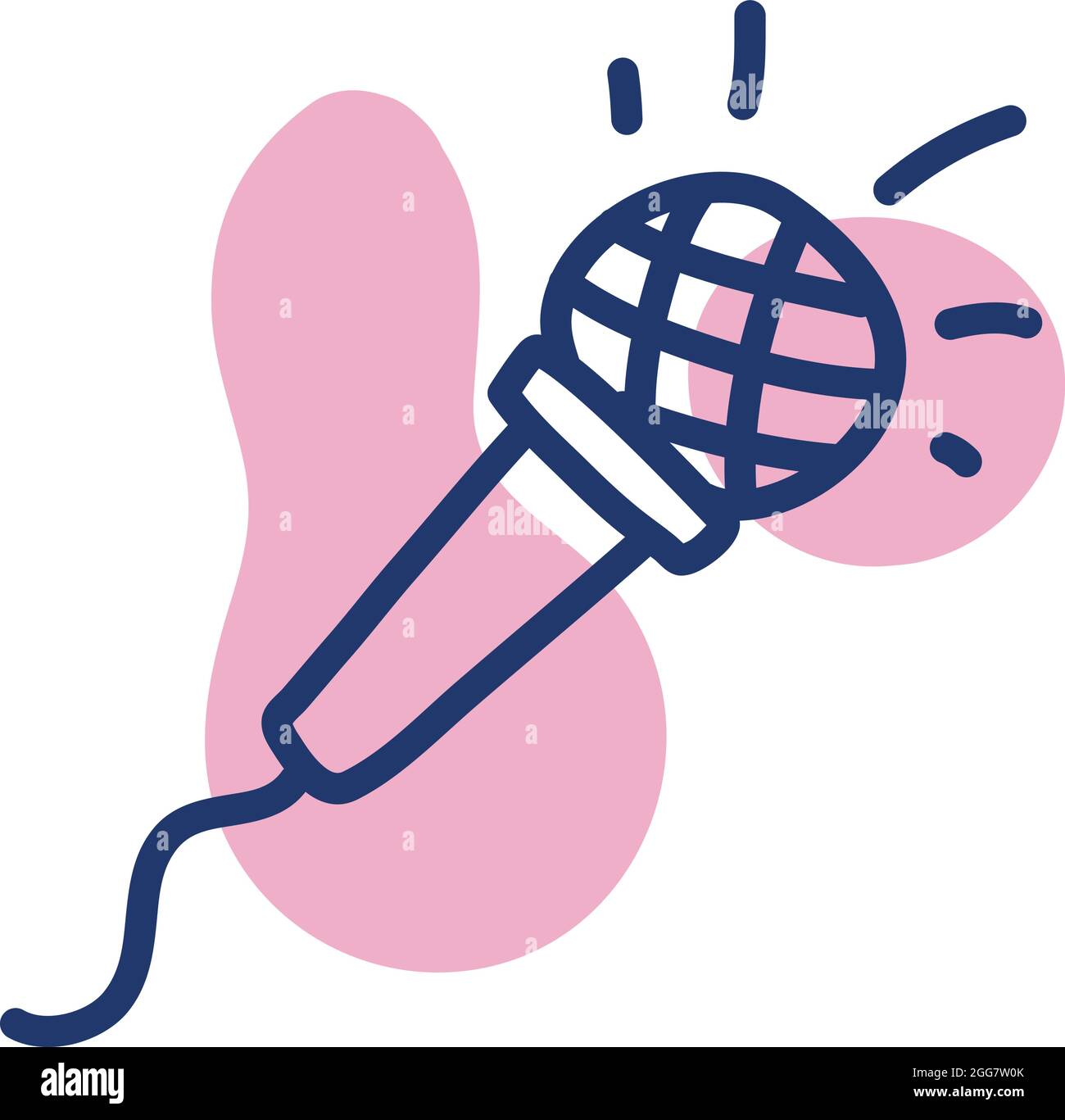 Birthday microphone Stock Vector Images - Alamy