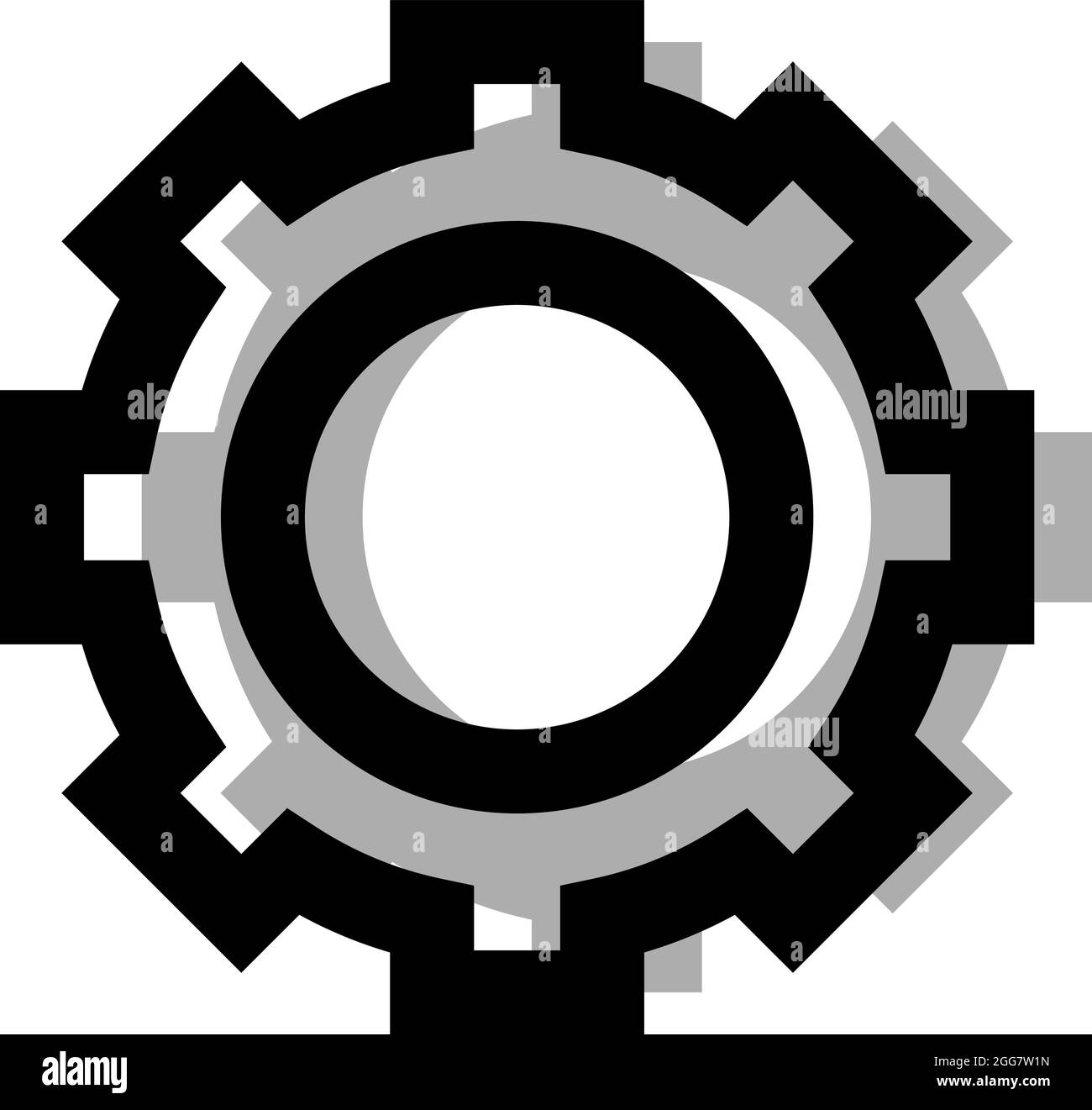 High tech gear illustration hi-res stock photography and images - Alamy