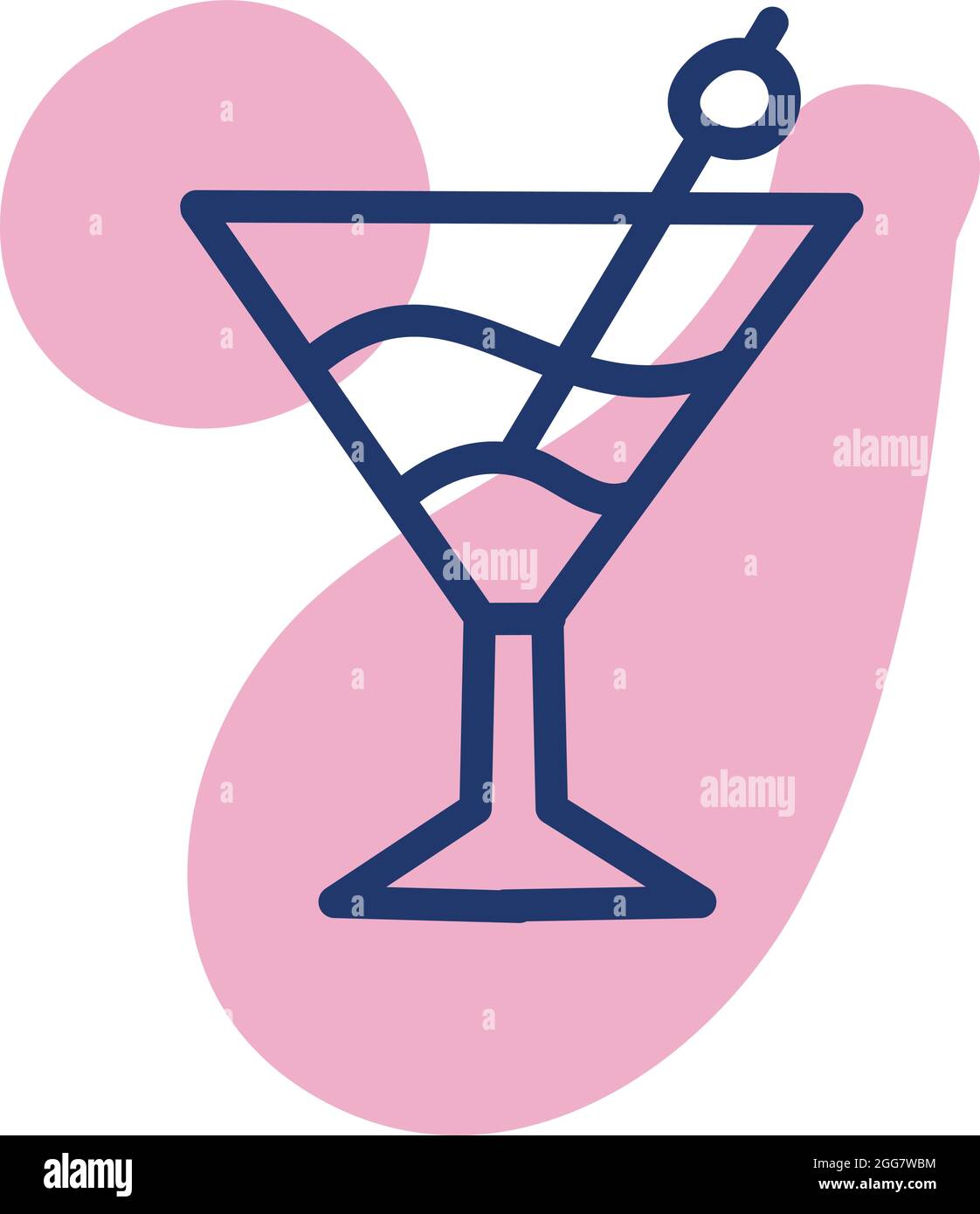 Rose pink martini Stock Vector Images - Alamy