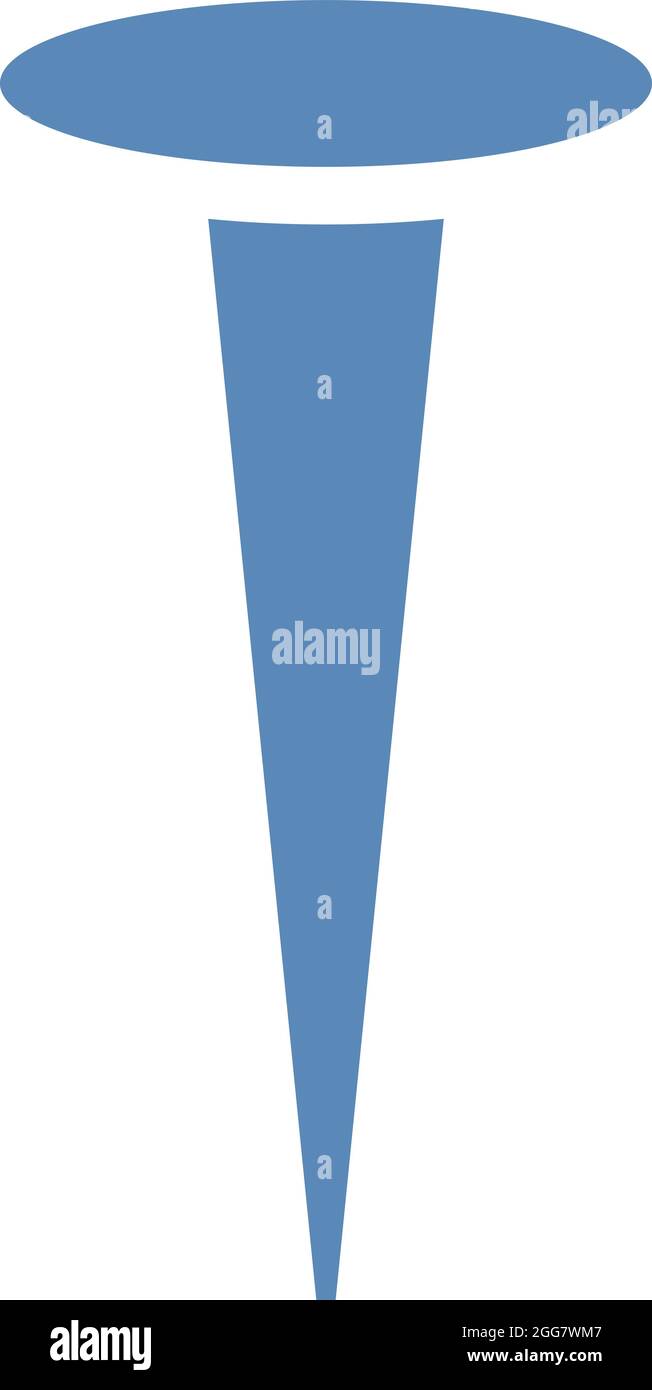 Construction pin, illustration, on a white background Stock Vector ...