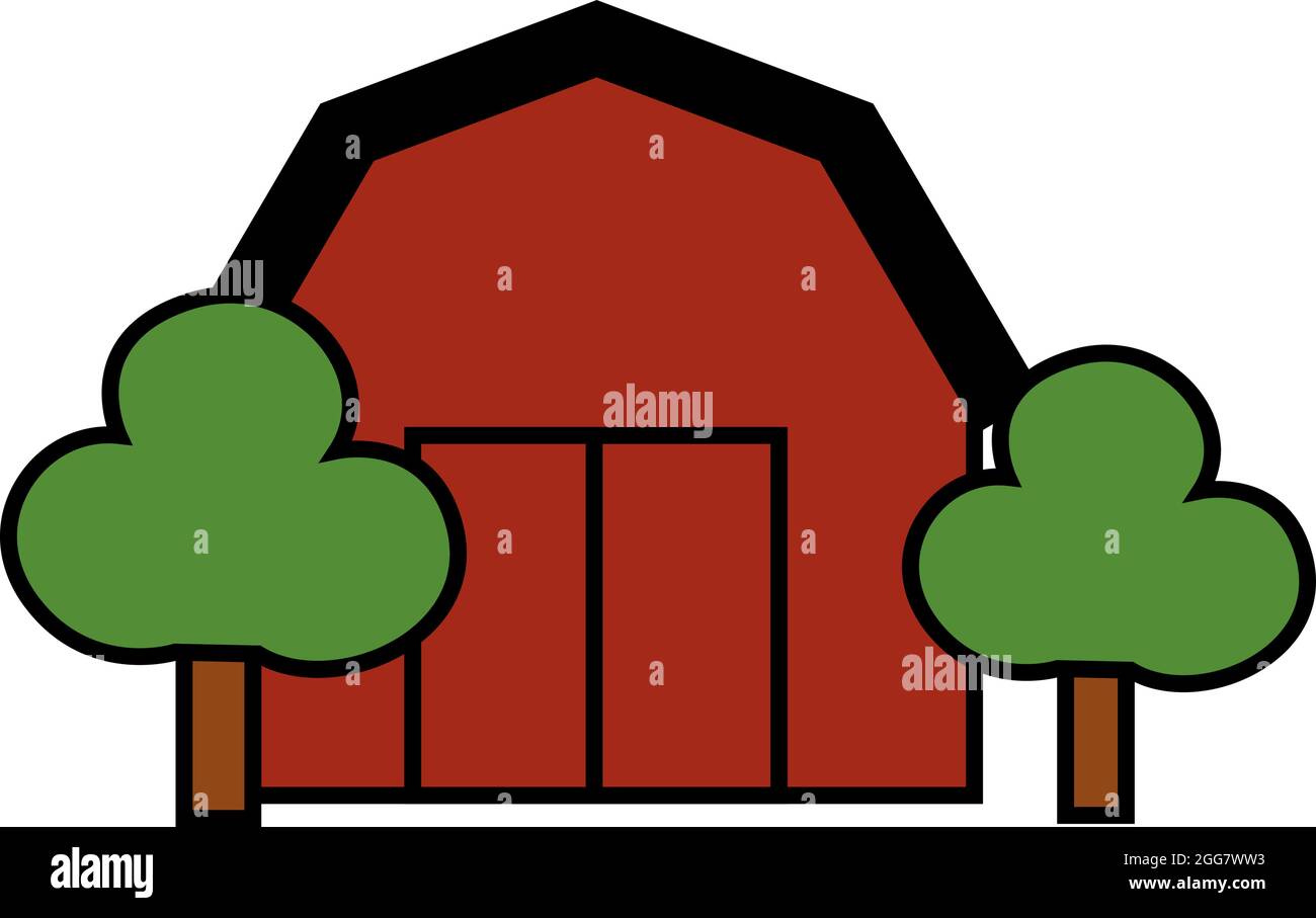 Farm on country home Stock Vector Images - Alamy