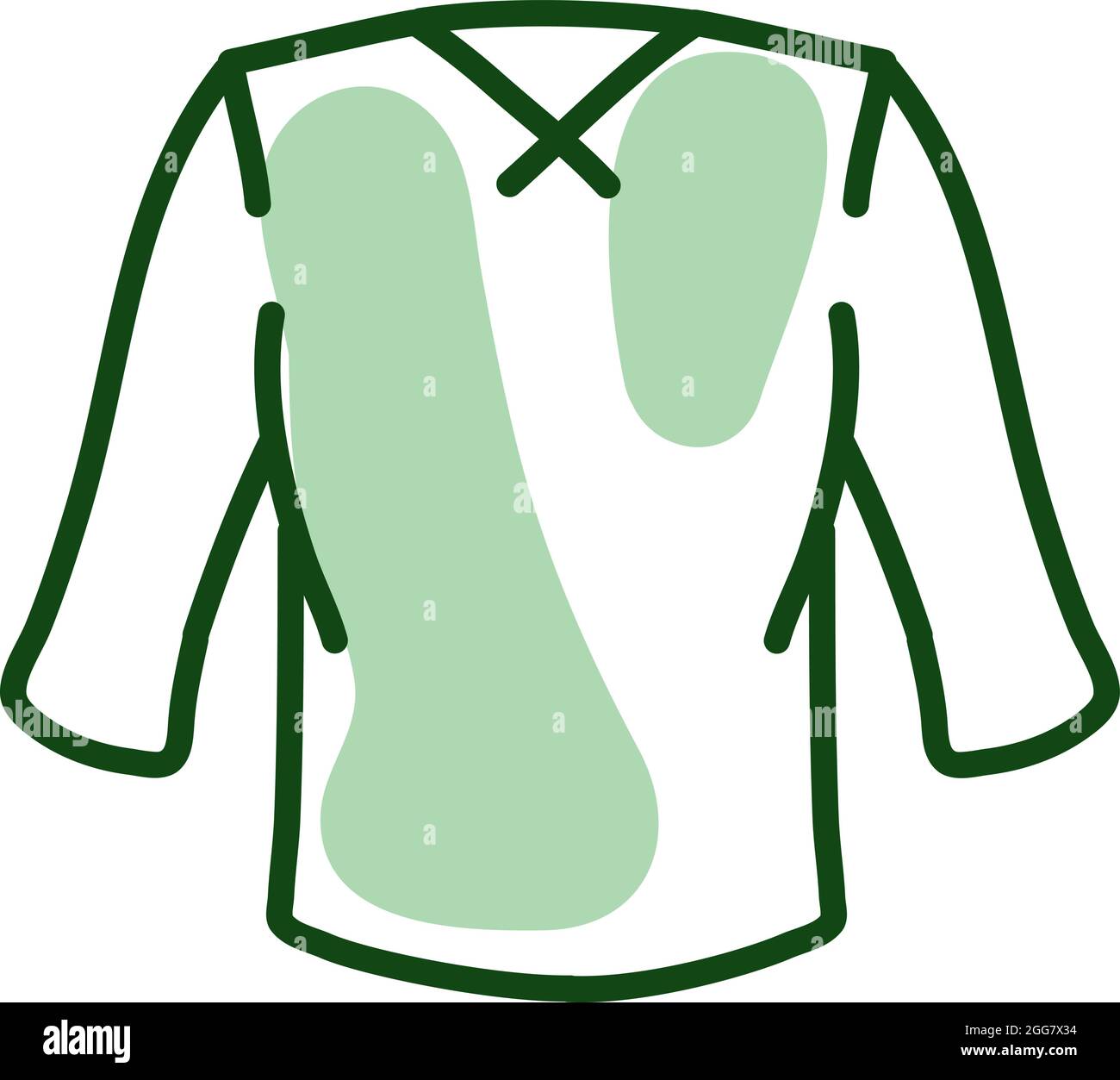 Long sleeve top template Stock Vector Images - Alamy