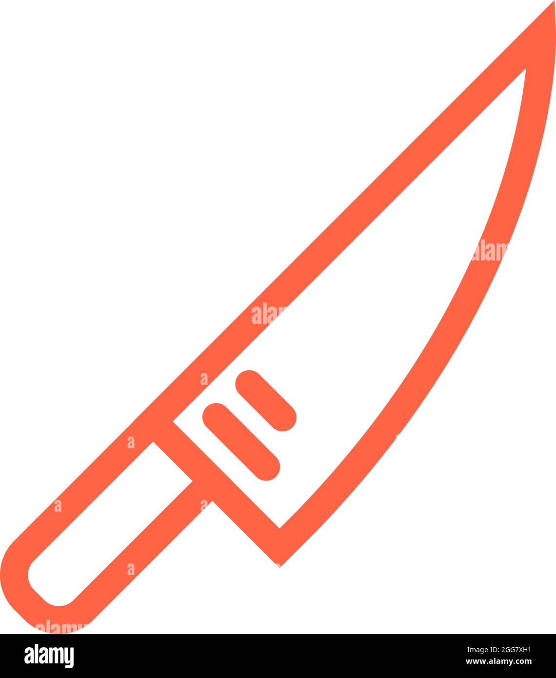 Hand with a knife black and white Stock Vector Images - Alamy