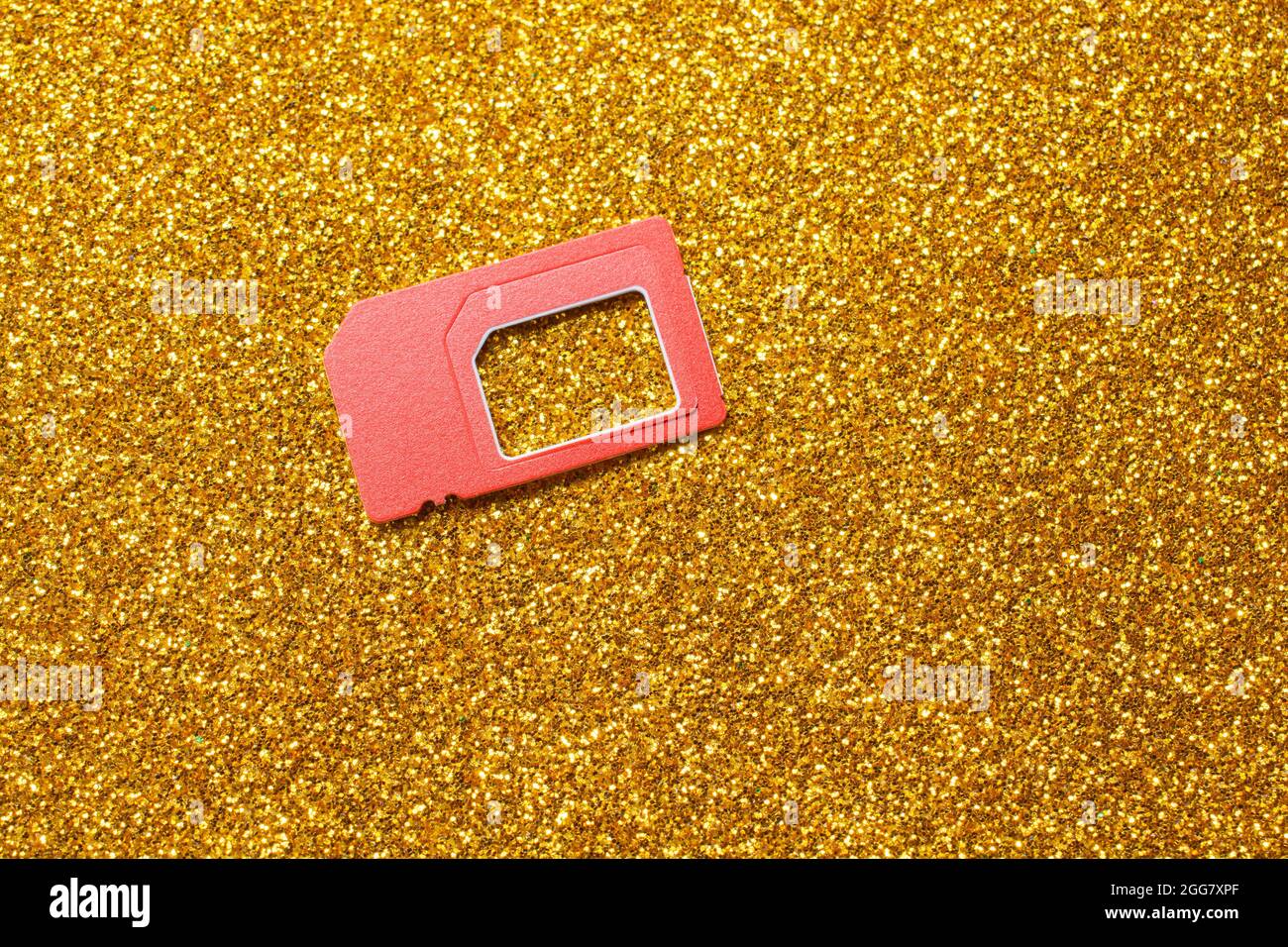 The cut parts of a sim card Stock Photo - Alamy