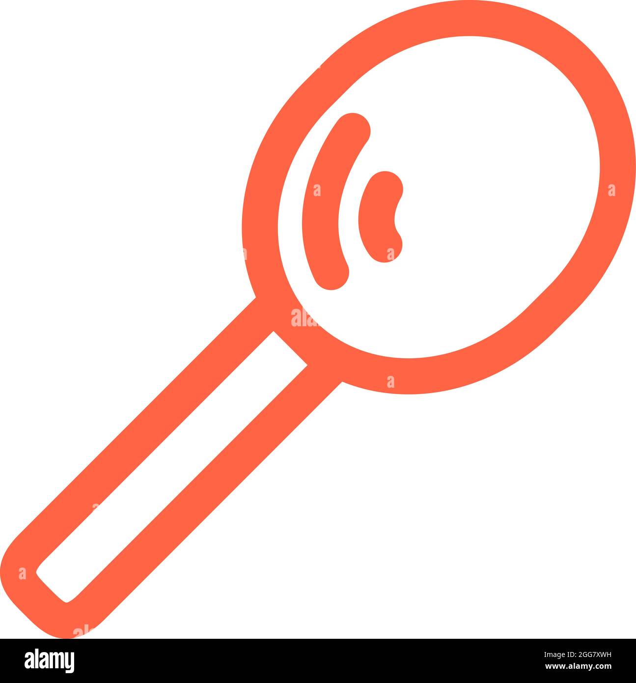 Red spoon, illustration, on a white background Stock Vector Image & Art ...