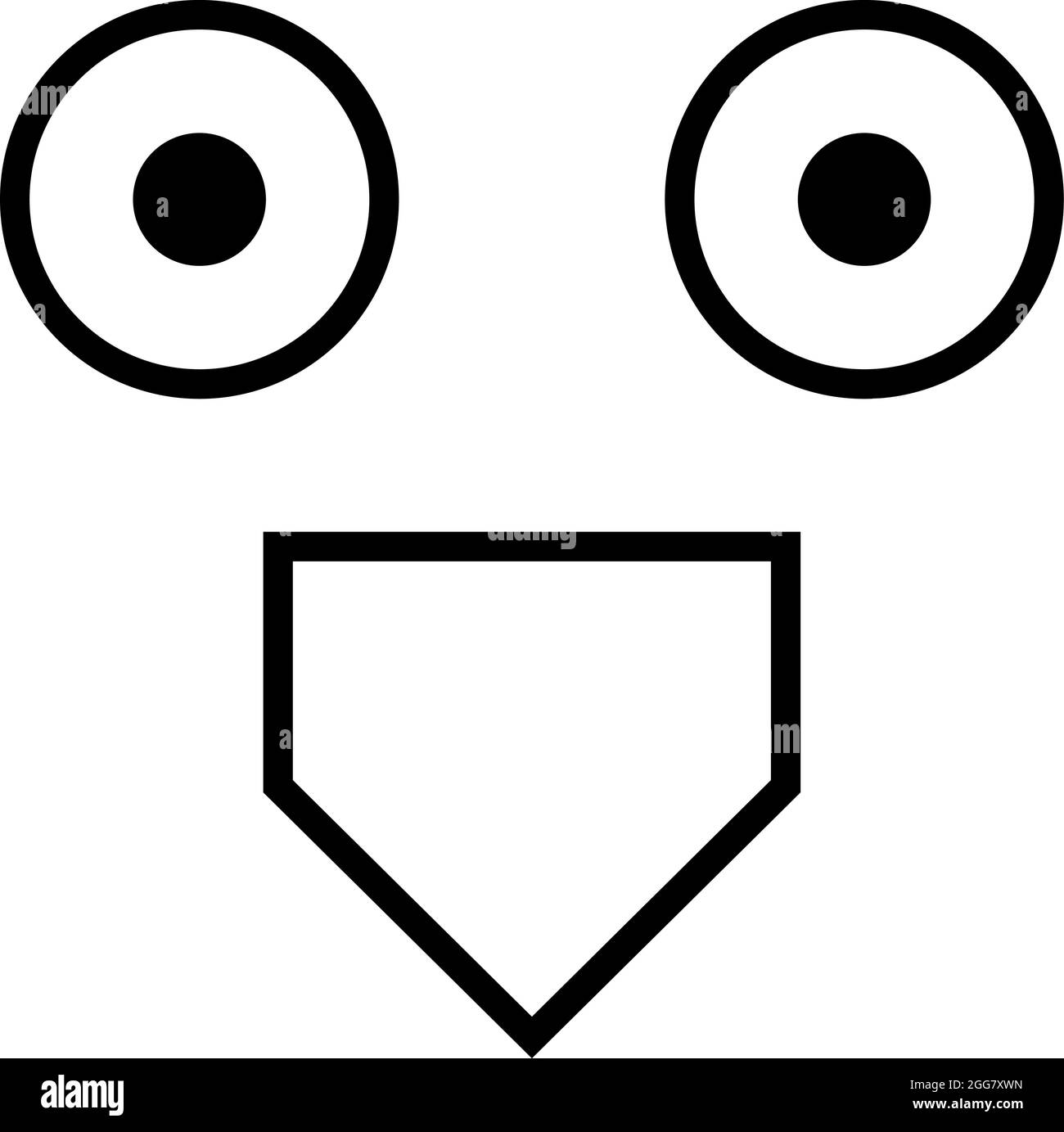 Emoticon happy face, illustration, on a white background Stock Vector ...