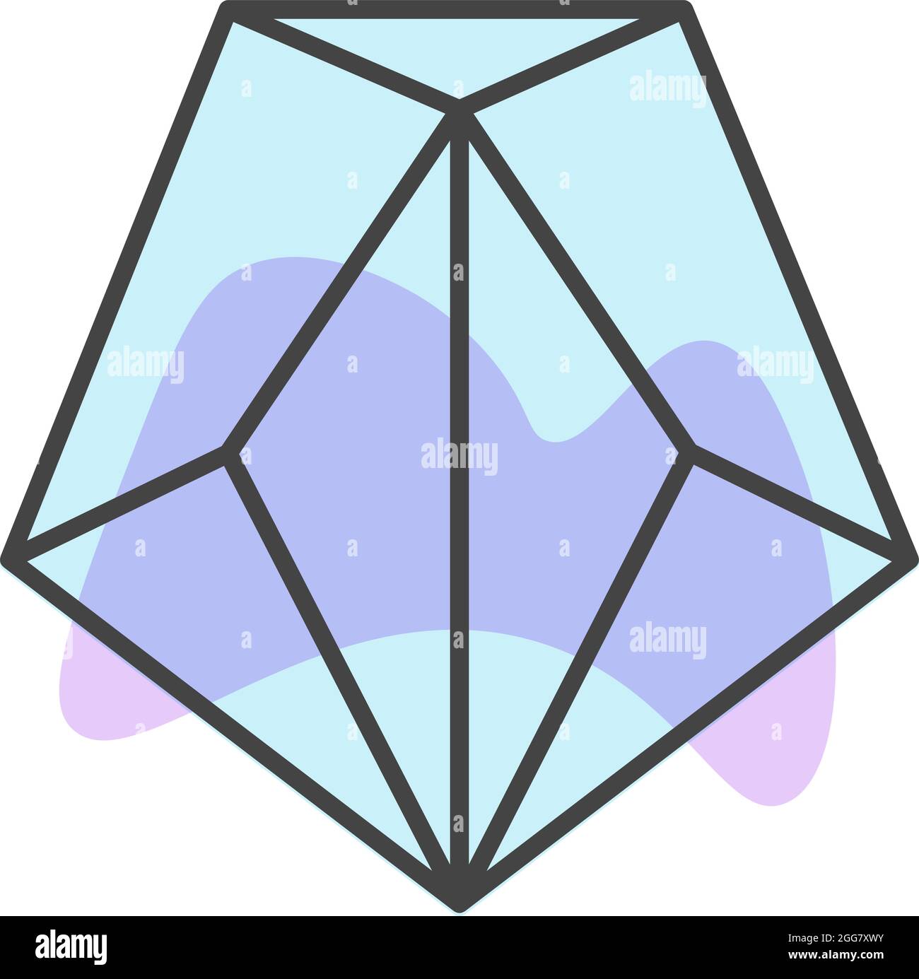 Quartz crystal on background Stock Vector Images - Alamy