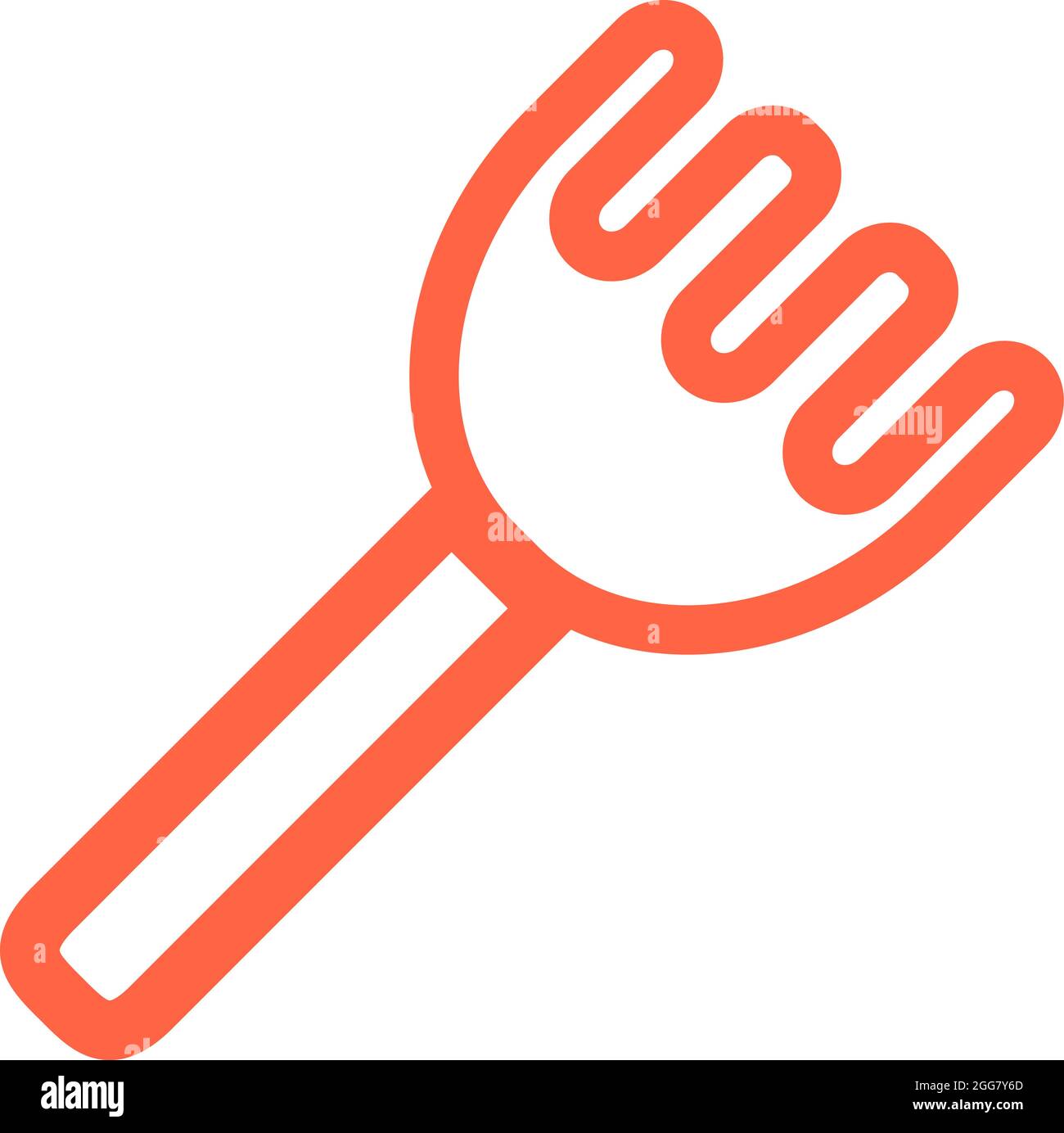 Cooking fork, illustration, on a white background Stock Vector Image ...