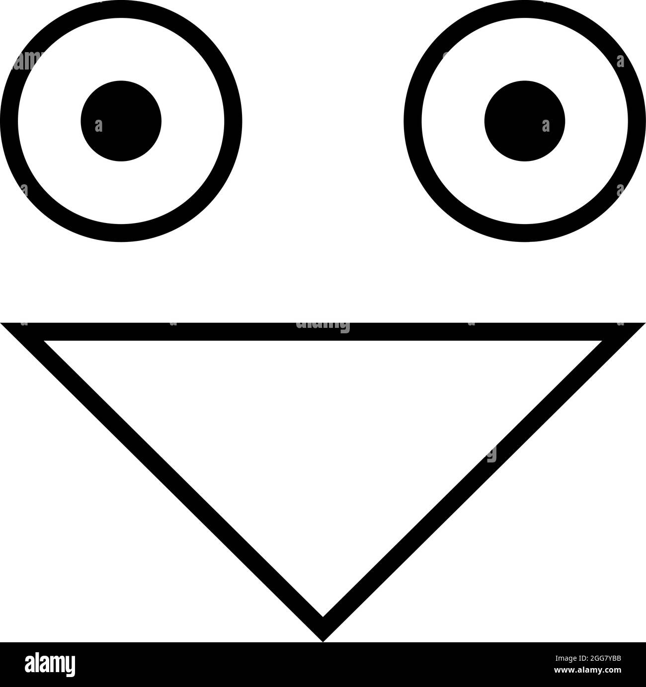 Emoticon smiley face, illustration, on a white background Stock Vector ...