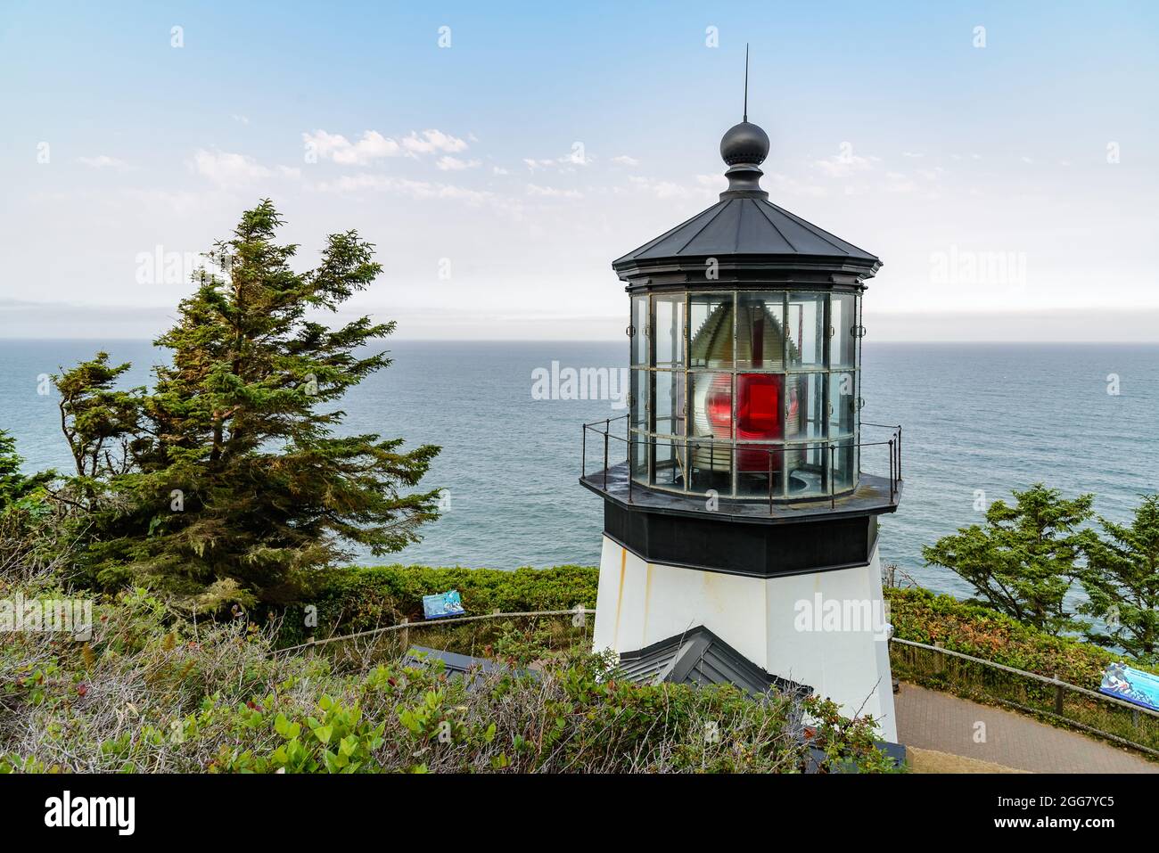 Cape Meares Lighthouse. Tillamook, Oregon, USA Stock Photo - Alamy