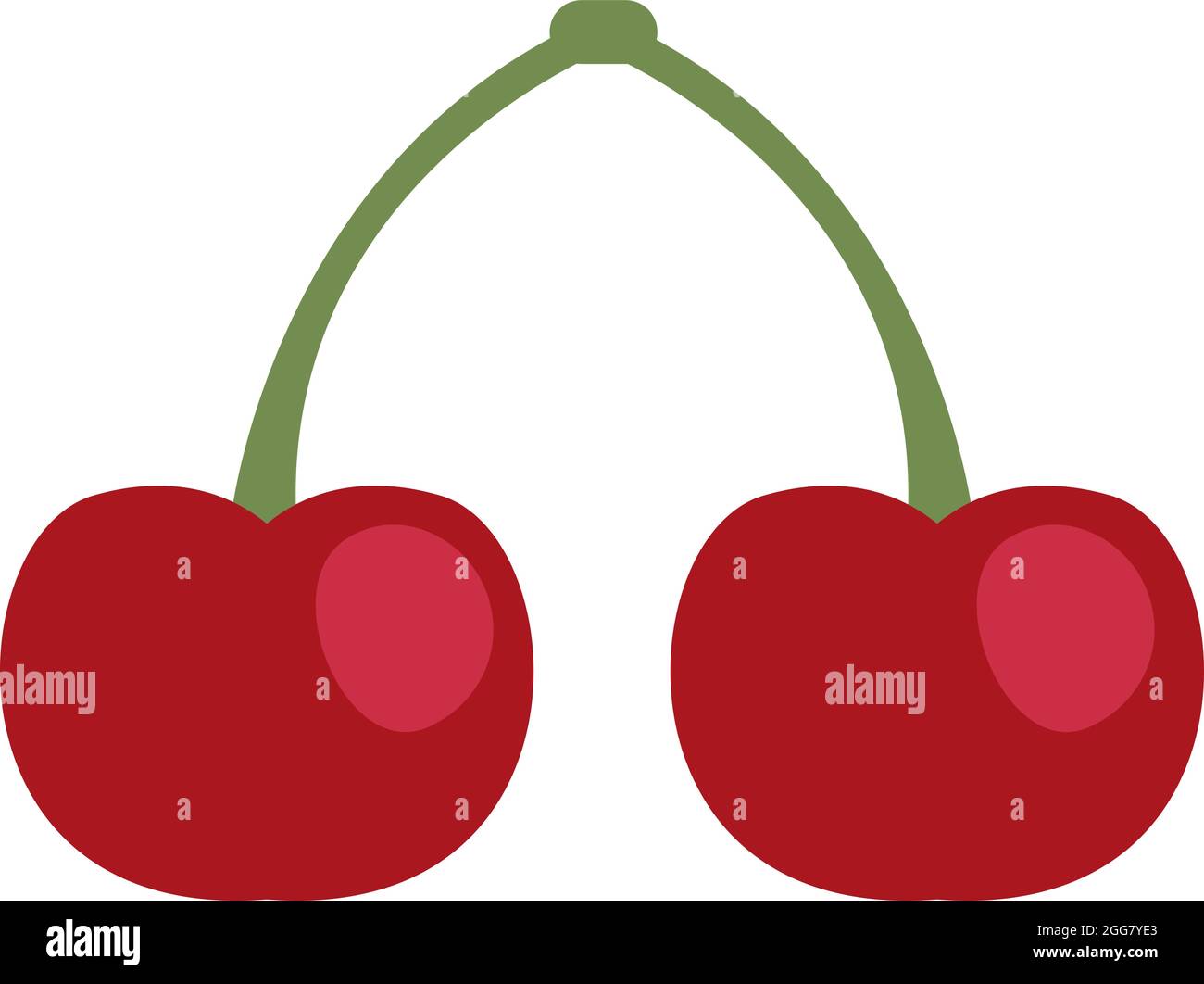 The cherries logo Stock Vector Images - Alamy