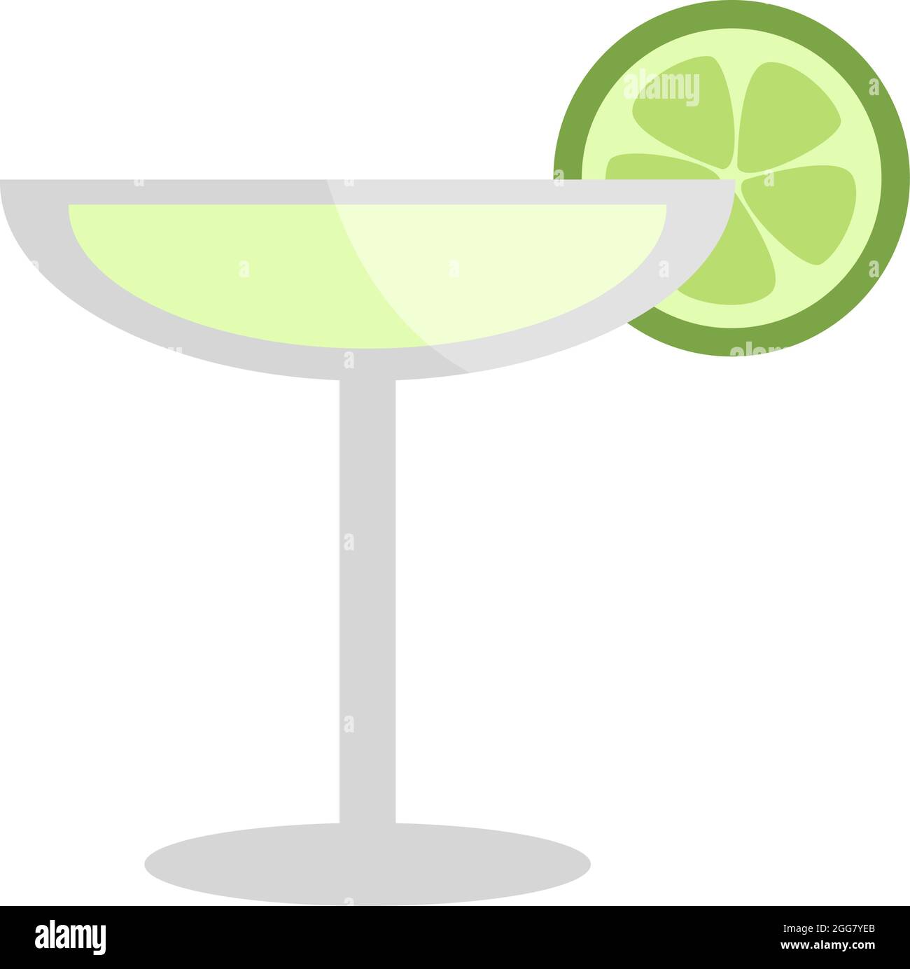 Daiquiri coctail, illustration, on a white background Stock Vector ...