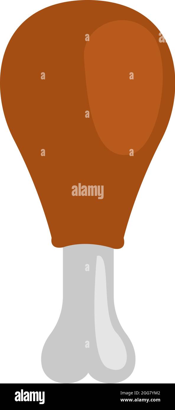 Chicken drum, illustration, on a white background Stock Vector Image ...