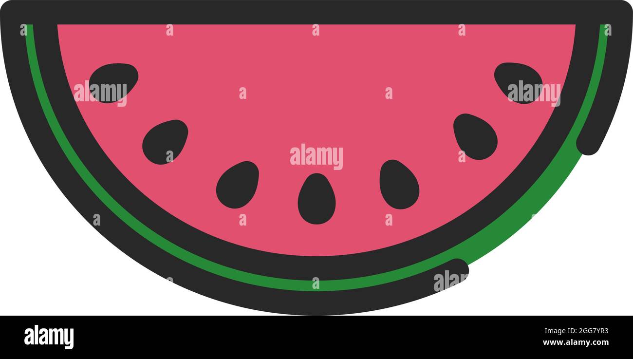 Watermelon in slice on Cut Out Stock Images & Pictures - Alamy