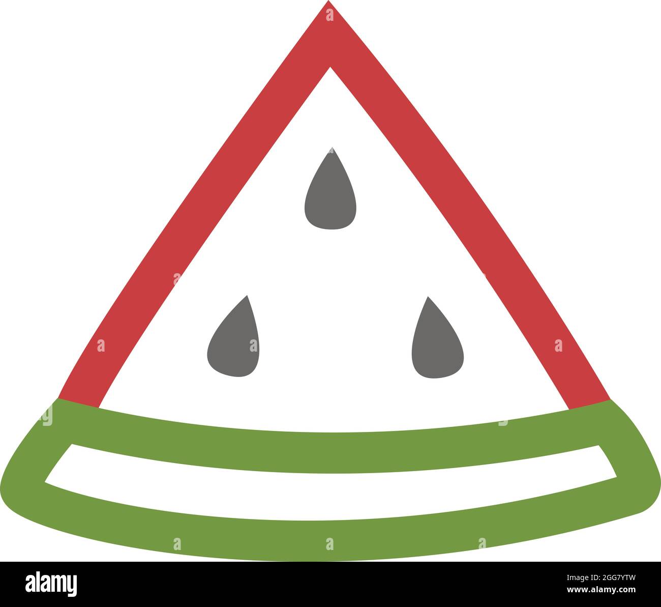 Fresh cartoon watermelon cut Stock Vector Images - Alamy