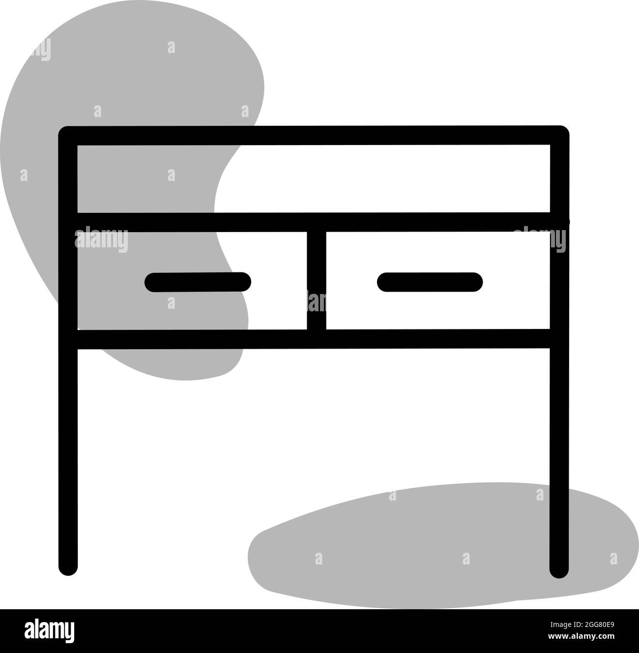 Photo laptop on table Cut Out Stock Images & Pictures - Alamy