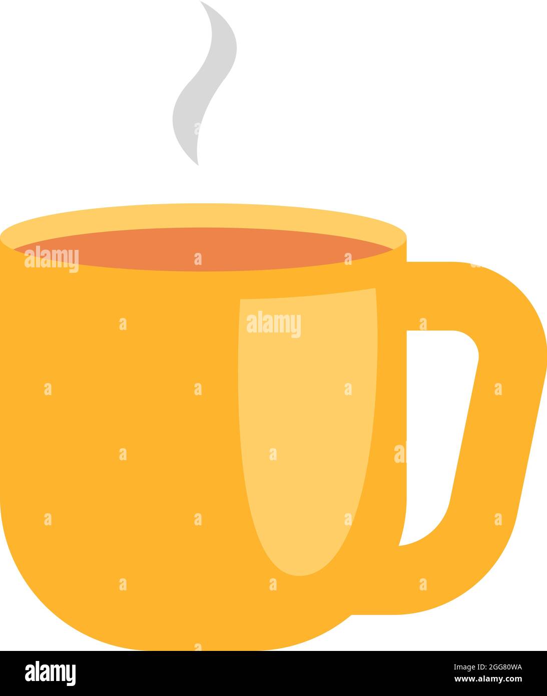 Yellow tea set Stock Vector Images - Alamy