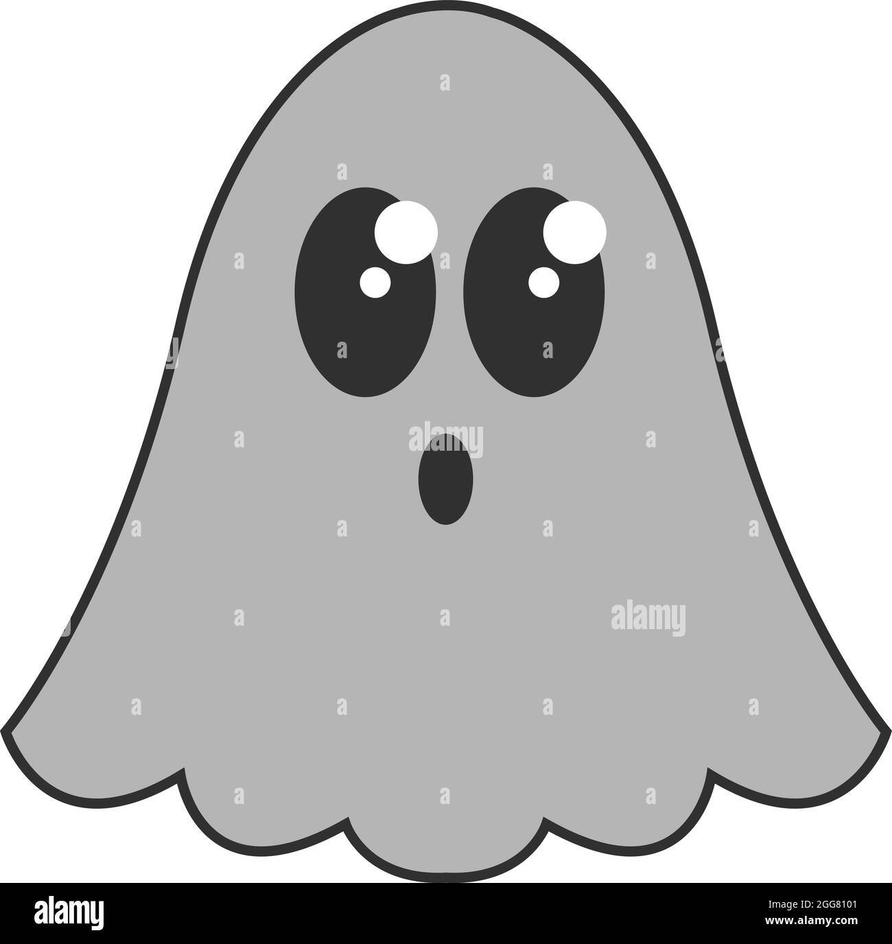 Halloween ghost, illustration, on a white background Stock Vector Image ...