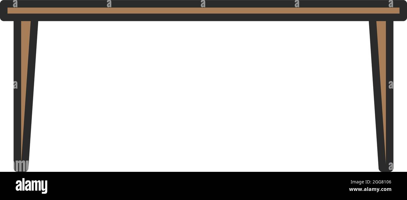 Kitchen table, illustration, on a white background Stock Vector Image ...