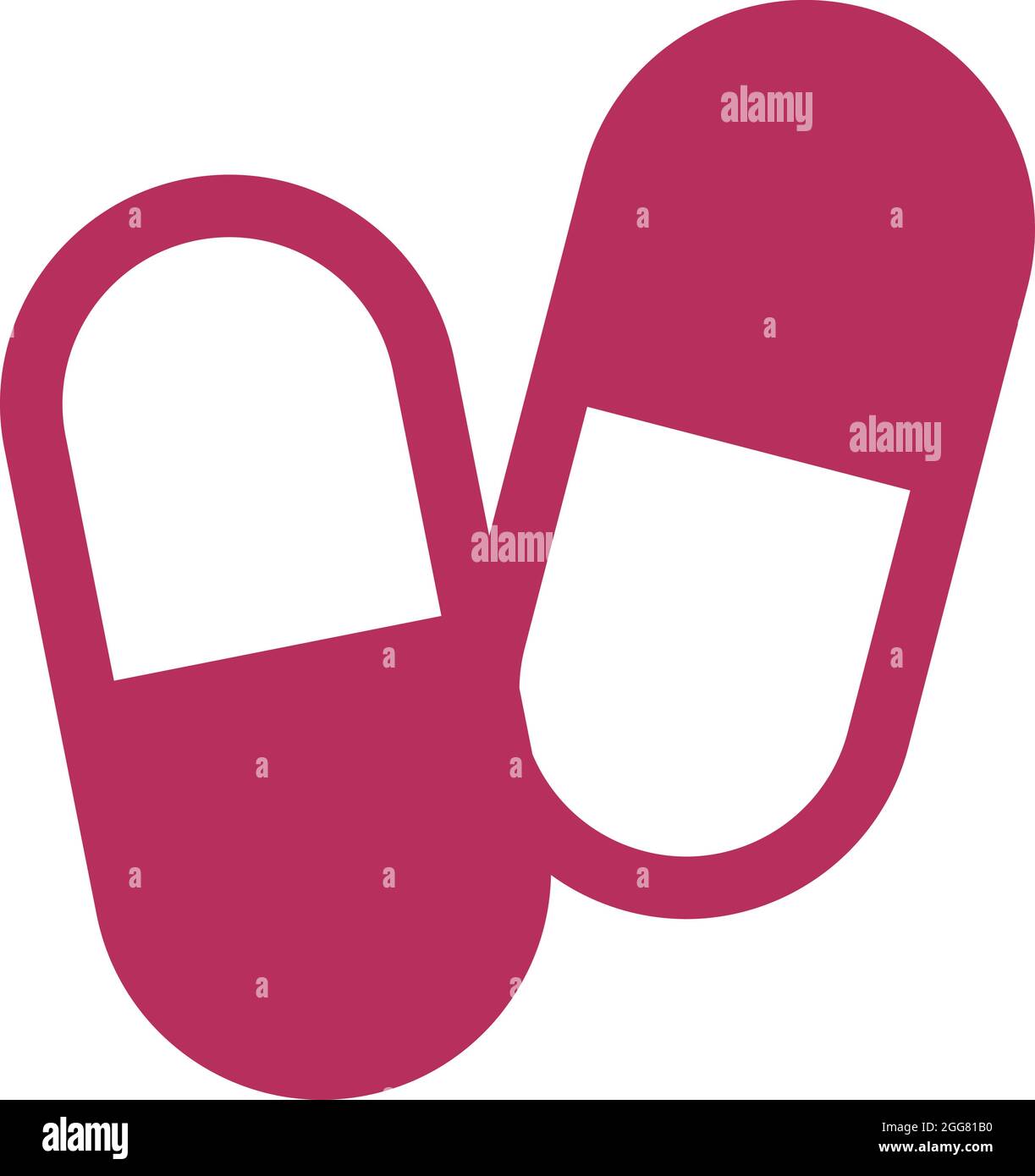 Pink capsules, illustration, on a white background Stock Vector Image ...