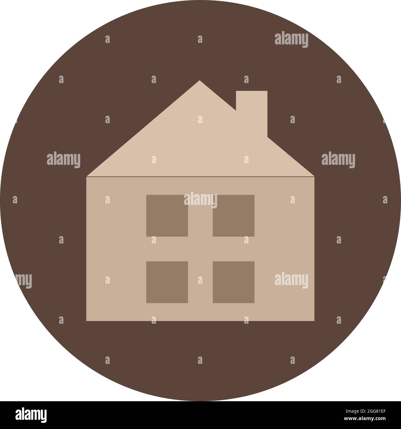 House four windows icon hi-res stock photography and images - Alamy