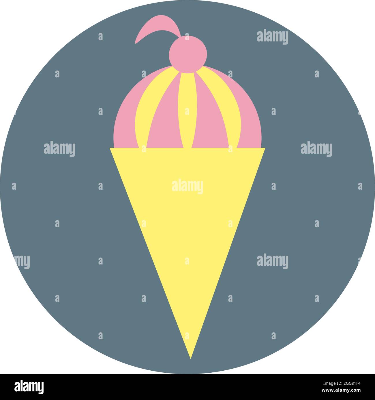 Blueberry ice cream in Stock Vector Images - Alamy