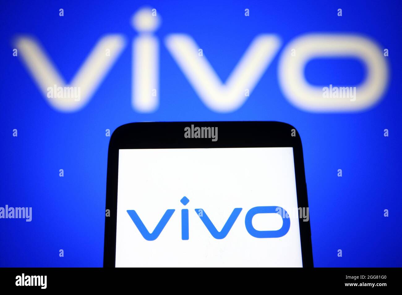 In this photo illustration, Vivo Communication Technology logo is seen ...