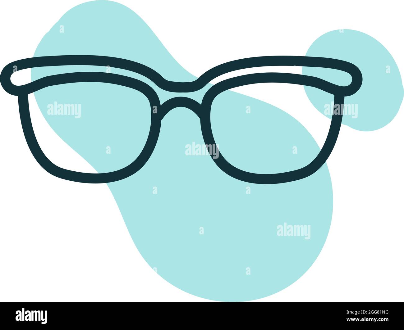 Glasses for reading, illustration, on a white background Stock Vector ...