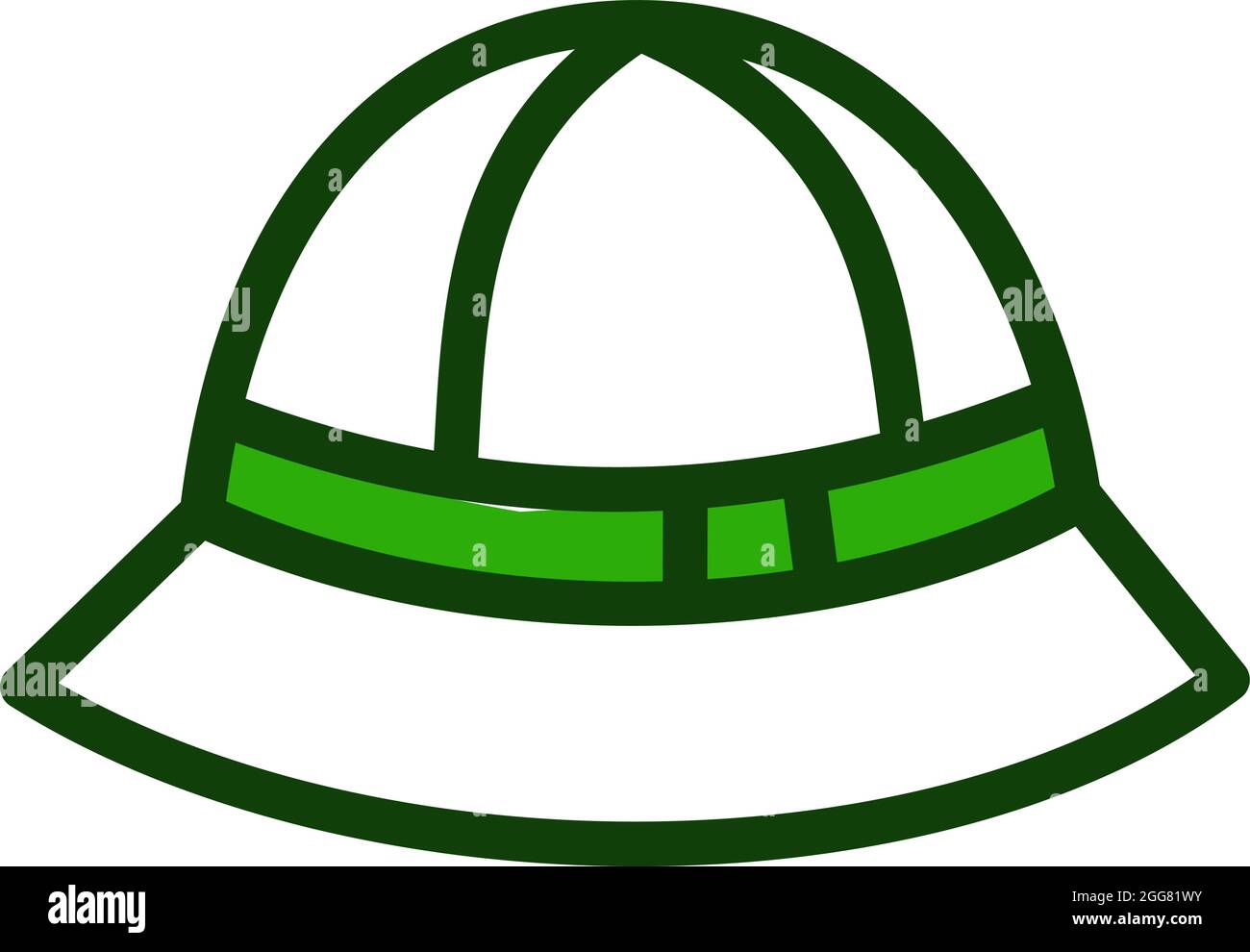 Beach hat, illustration, on a white background Stock Vector Image & Art ...