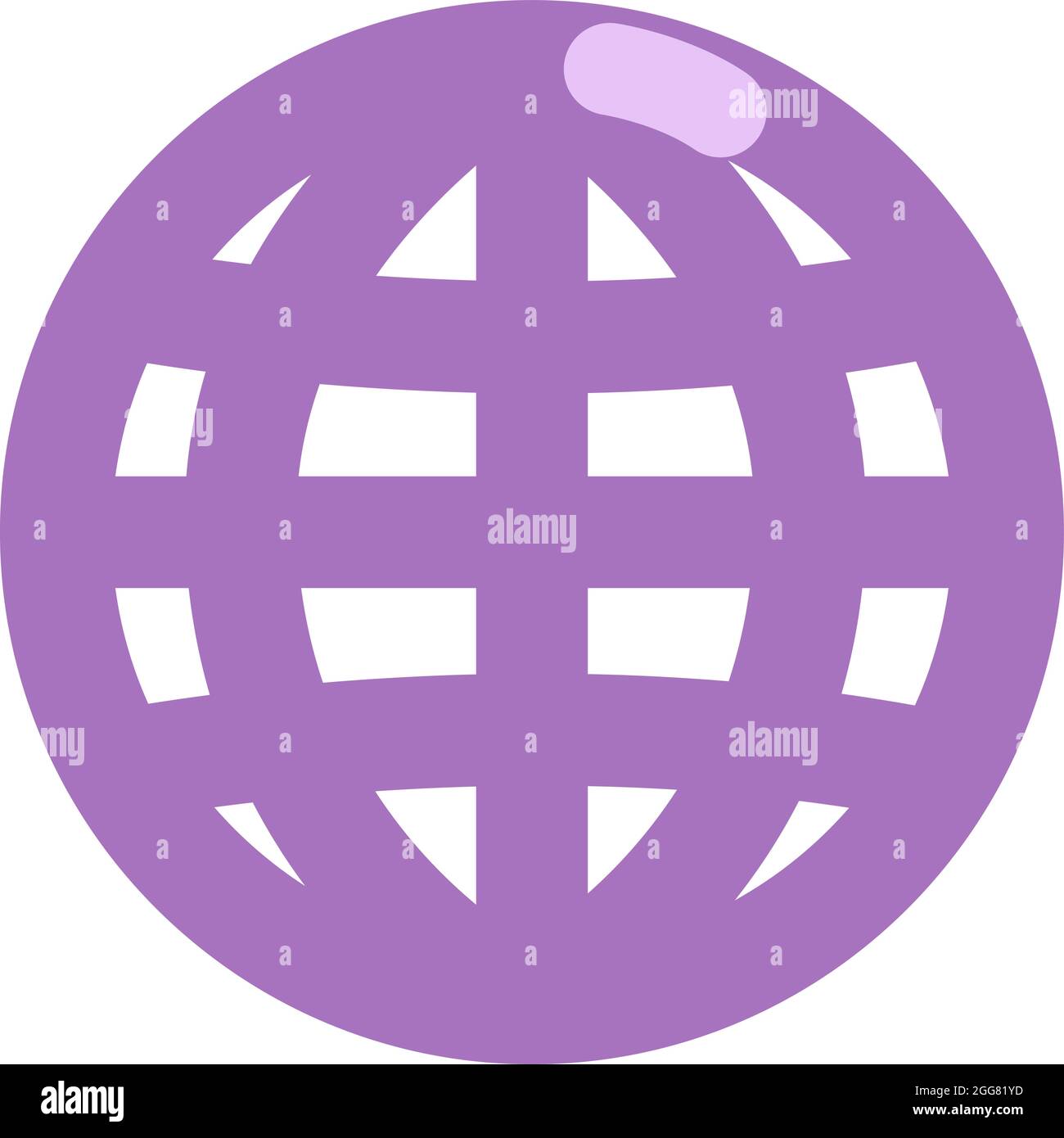 Purple internet symbol, illustration, on a white background Stock ...