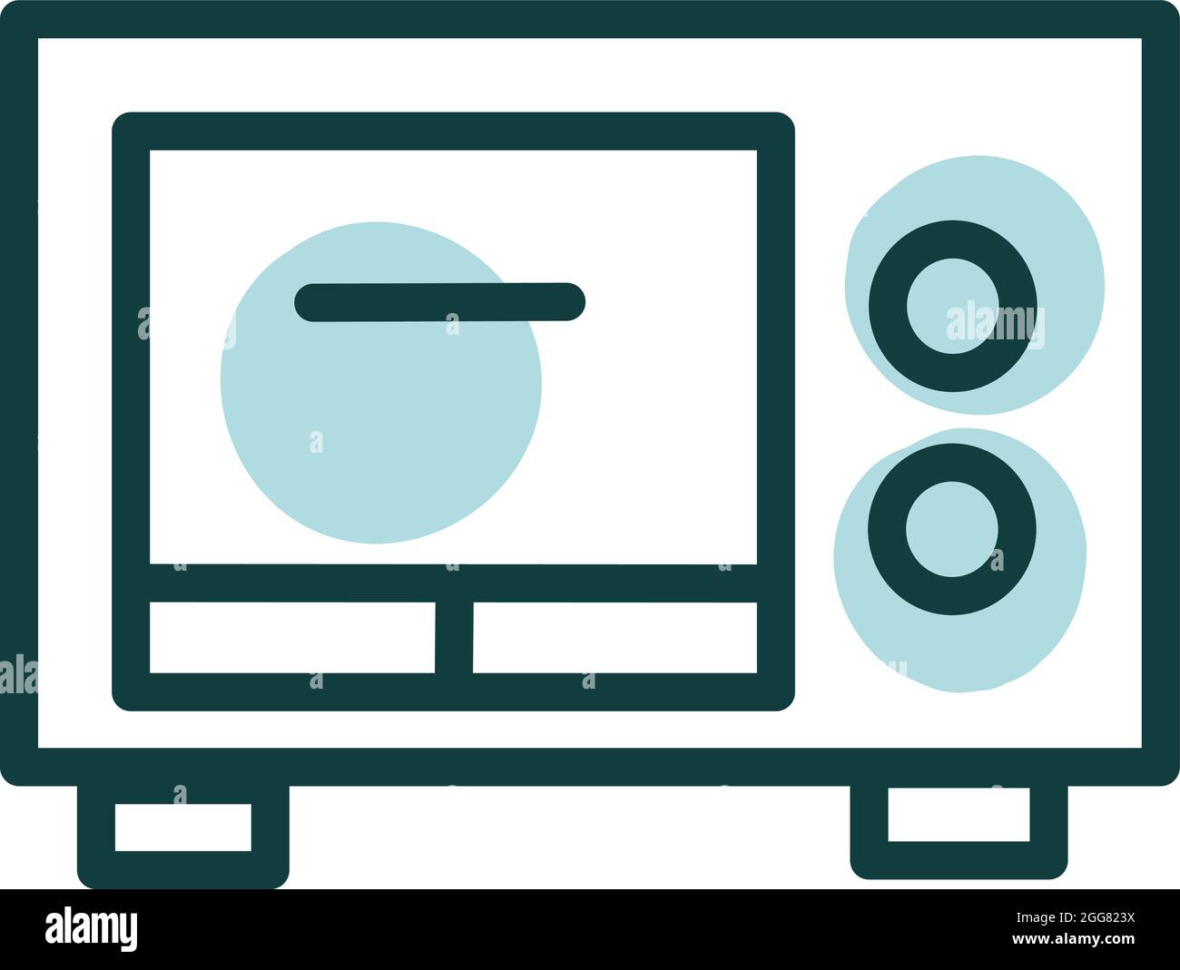 Small kitchen oven, illustration, on a white background Stock Vector ...