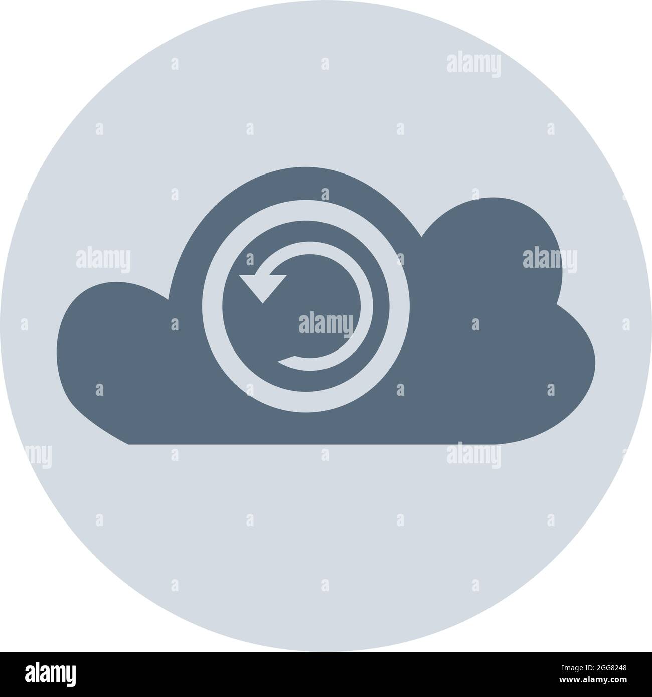 Cloud loading, illustration, on a white background Stock Vector Image ...